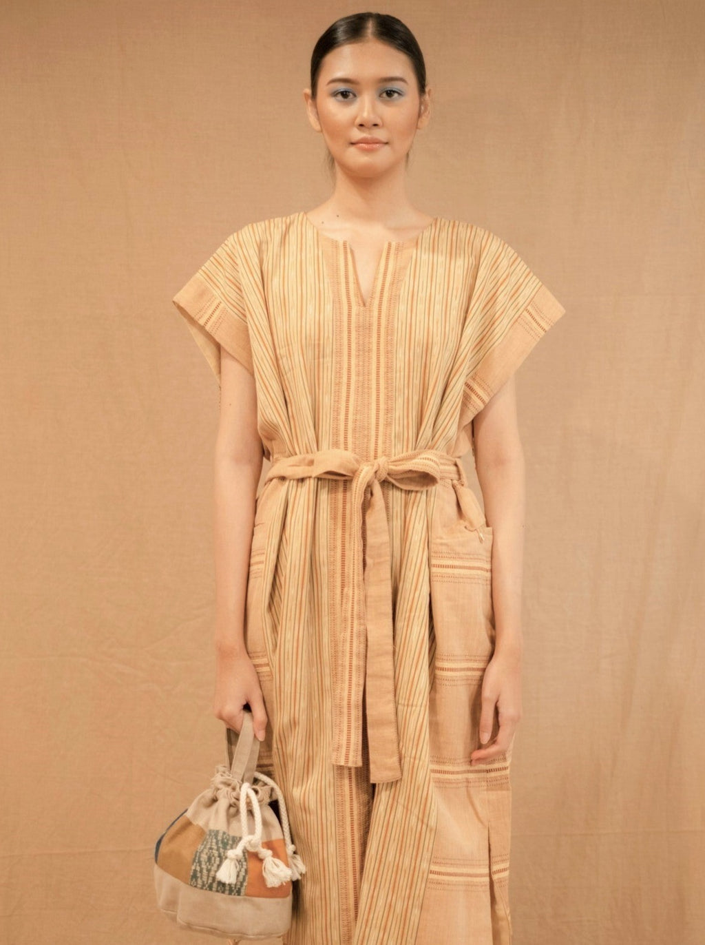 Hunik - Dress Hunik Sulam Aprikot – Tobatenun